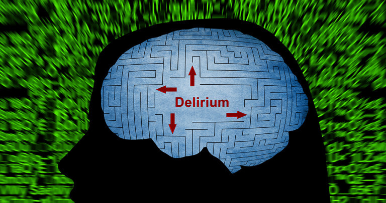 Delir erkennen bei Älteren mit Halluzinationen und Wahnvorstellungen
