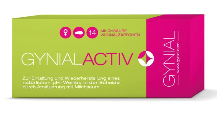 GYNIAL ACTIV Milchsäure Vaginalzäpfchen - MedMix